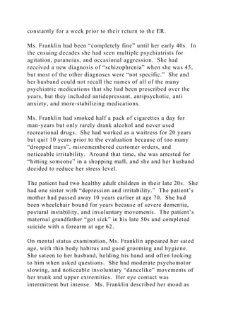 Paranoia and HallucinationsLoren M. Scher, M.D.Barbara J. K.docx ...
