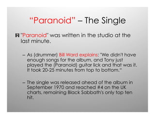 Black Sabbath, Paranoid | PDF