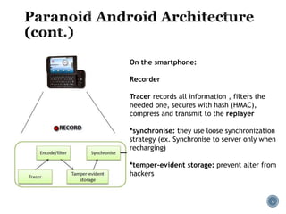 Paranoid android versatile protection for smartphone | PPTX | Operating ...
