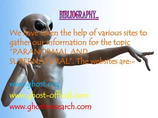 Paranormal | PPTX
