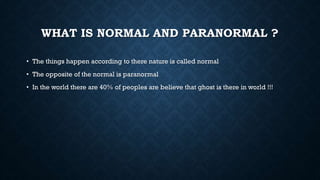Paranormal | PDF | Paranormal Phenomena | Hobbies & Interests