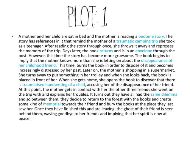 Paranormal and Psychological Horror Film Ideas | PPT