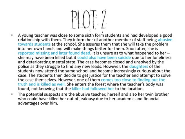 Paranormal and Psychological Horror Film Ideas | PPT