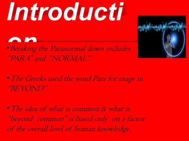 Paranormal Science | PPT