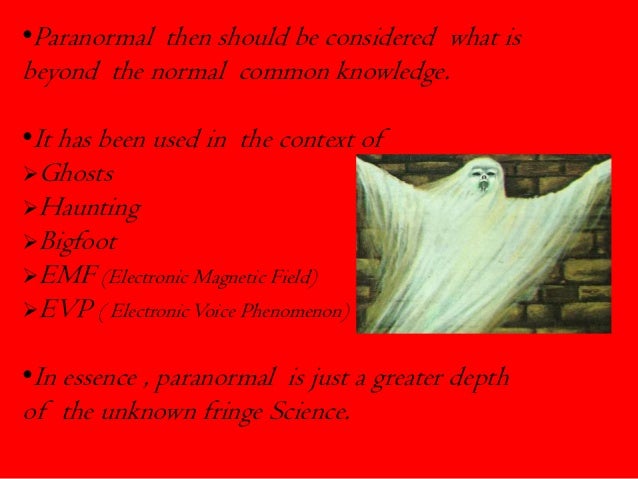 Paranormal Science