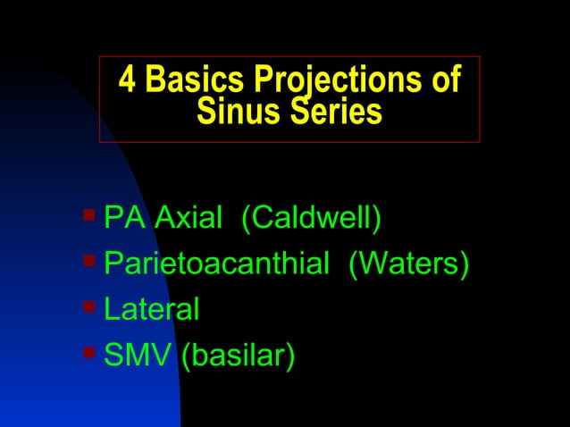 Paransasal Sinuses Home Edition | PPT