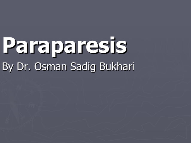 Paraparesis | PPT