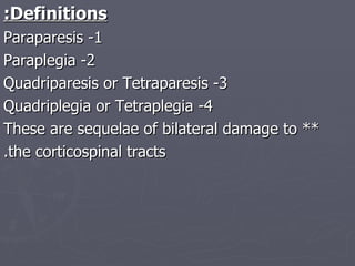 Paraparesis | PPT