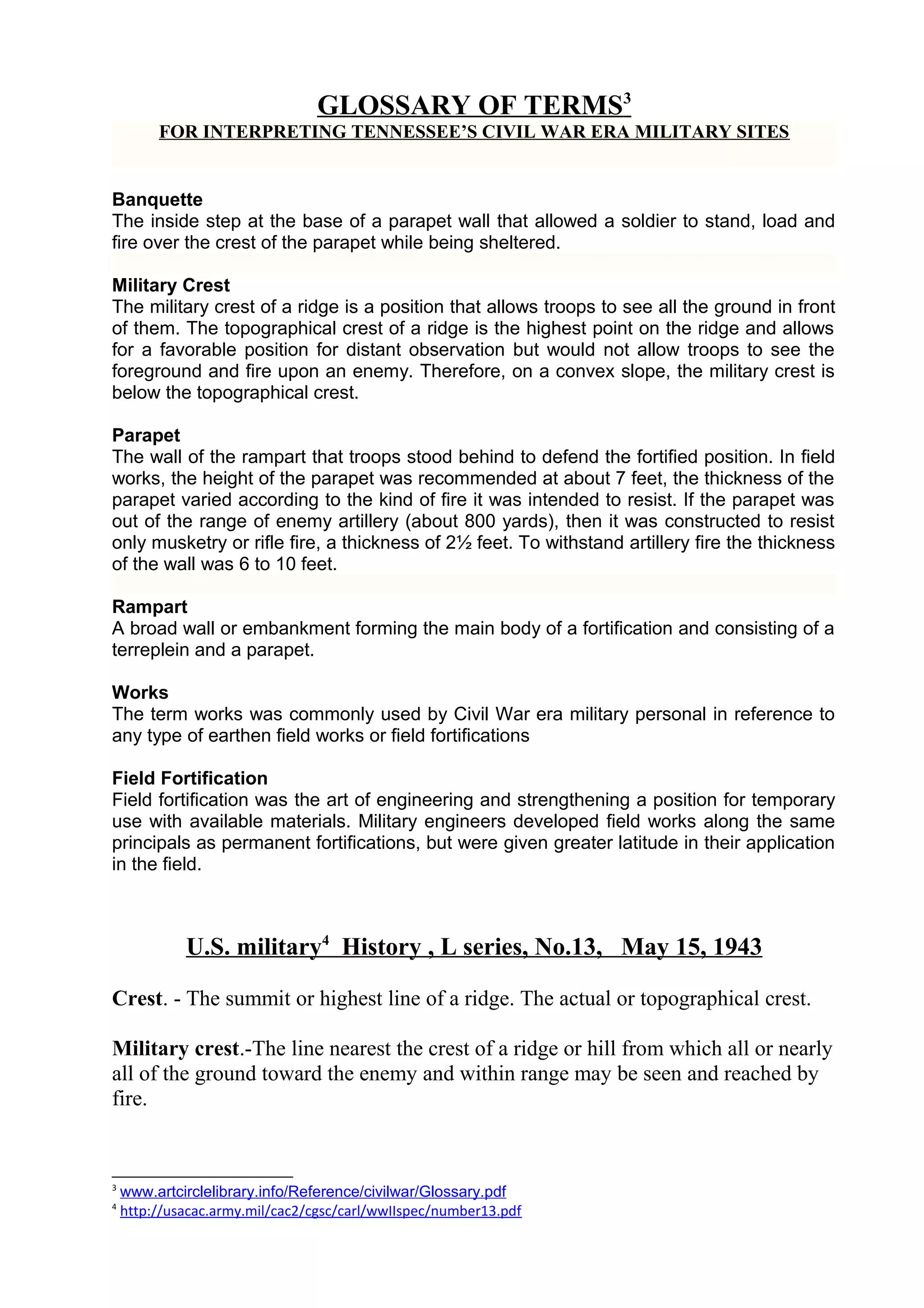 crest Parapet definition | DOC