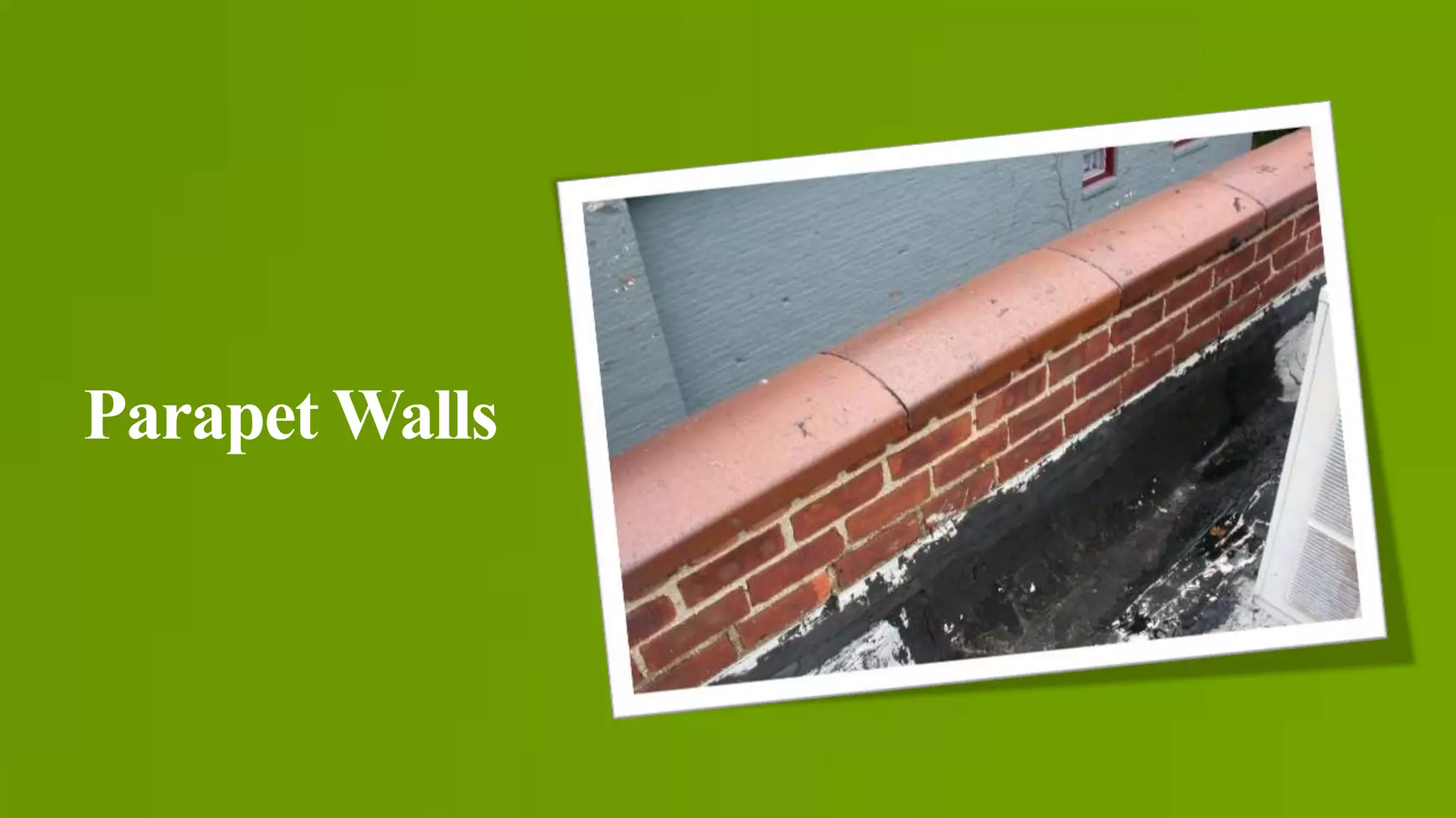 Parapet Walls Repair And Maintenance | PPTX