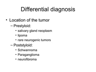 Parapharyngeal tumors ug - 01.08.2016 - prof.s.gobalakrishnan | PPT