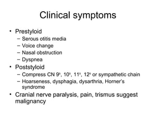 Parapharyngeal tumors ug - 01.08.2016 - prof.s.gobalakrishnan | PPT