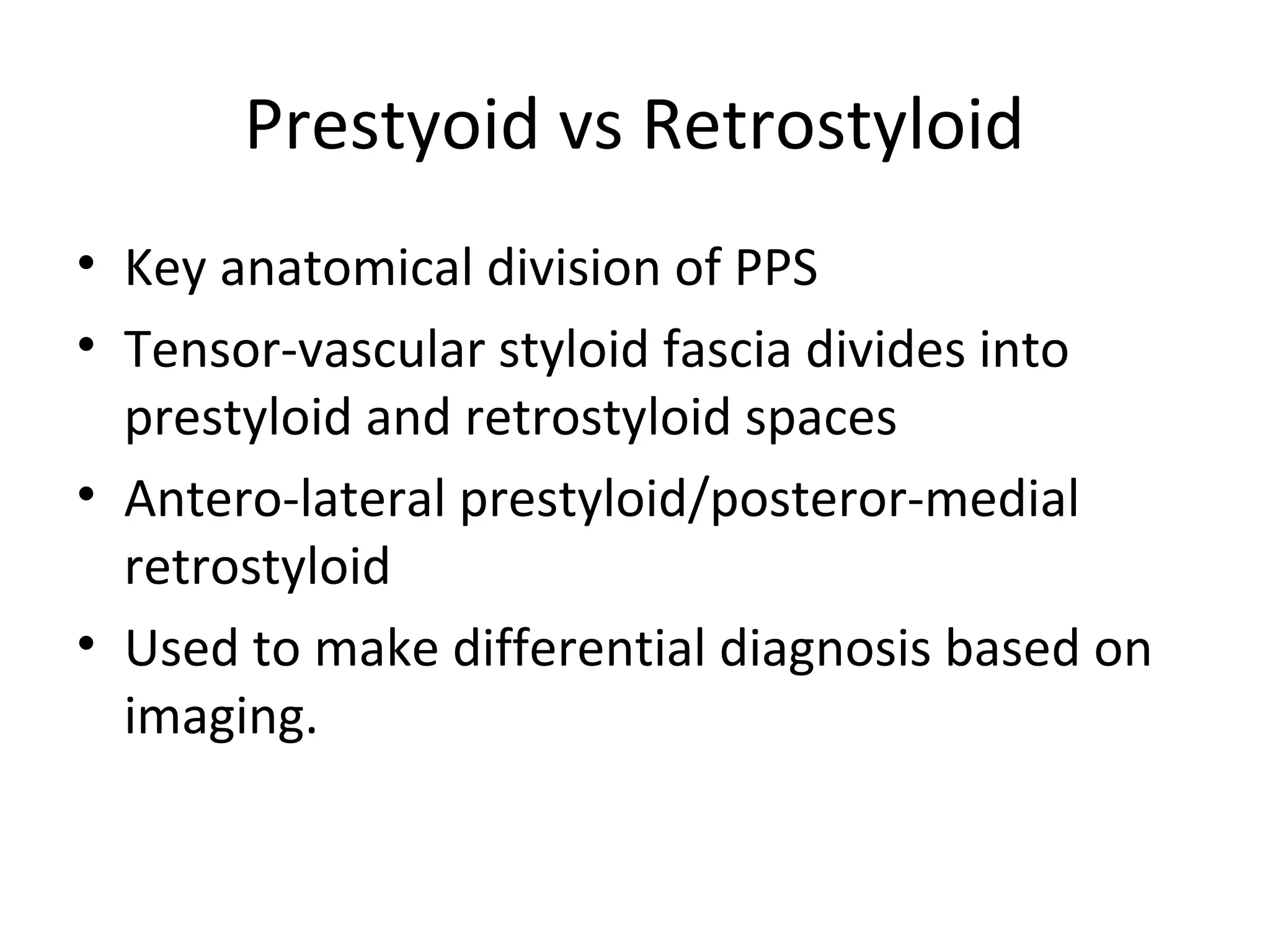 Parapharyngeal space tumours | PPT