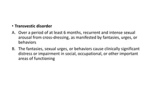 PARAPHILIA presentation by medical students | PPT