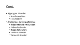 PARAPHILIA presentation by medical students | PPTX