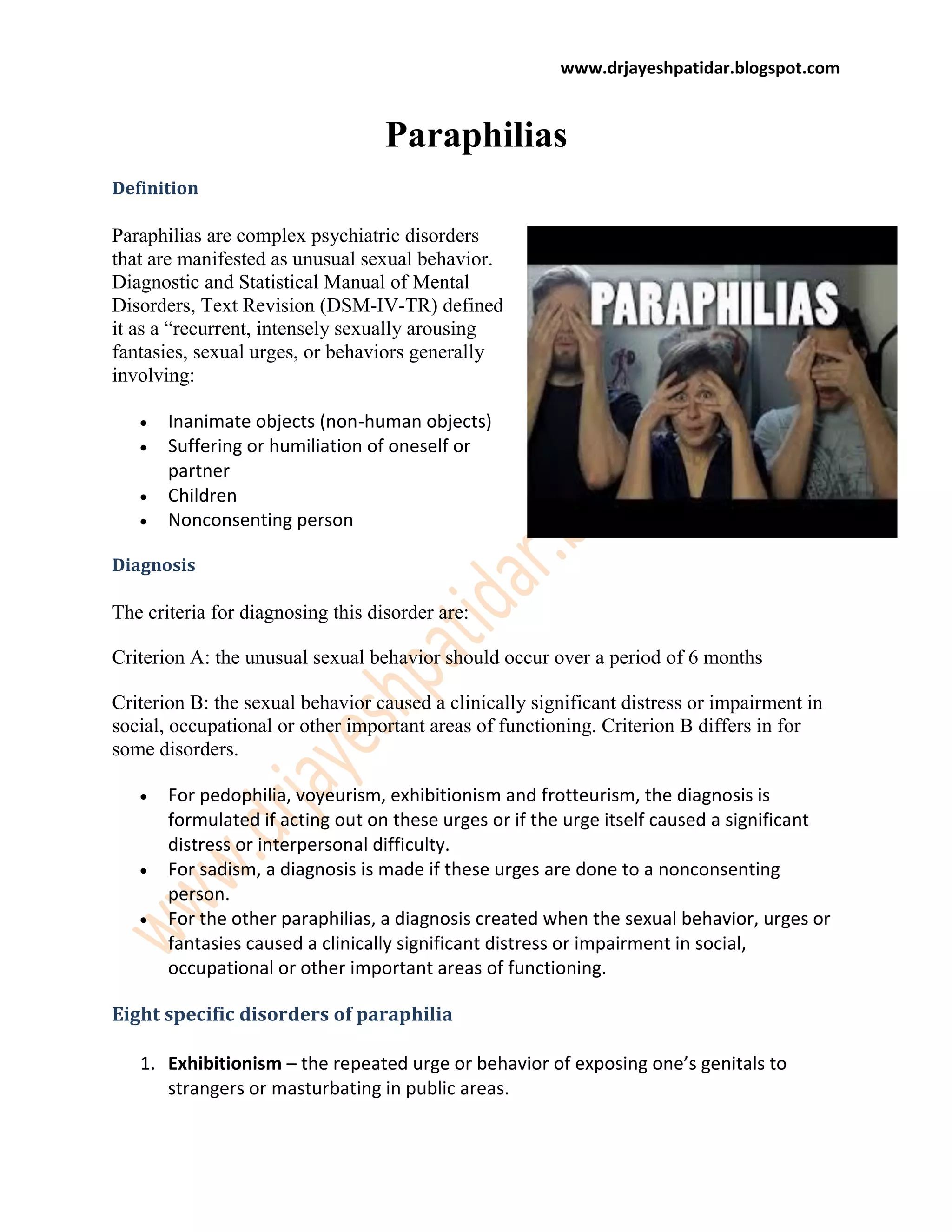 Paraphilias | PDF