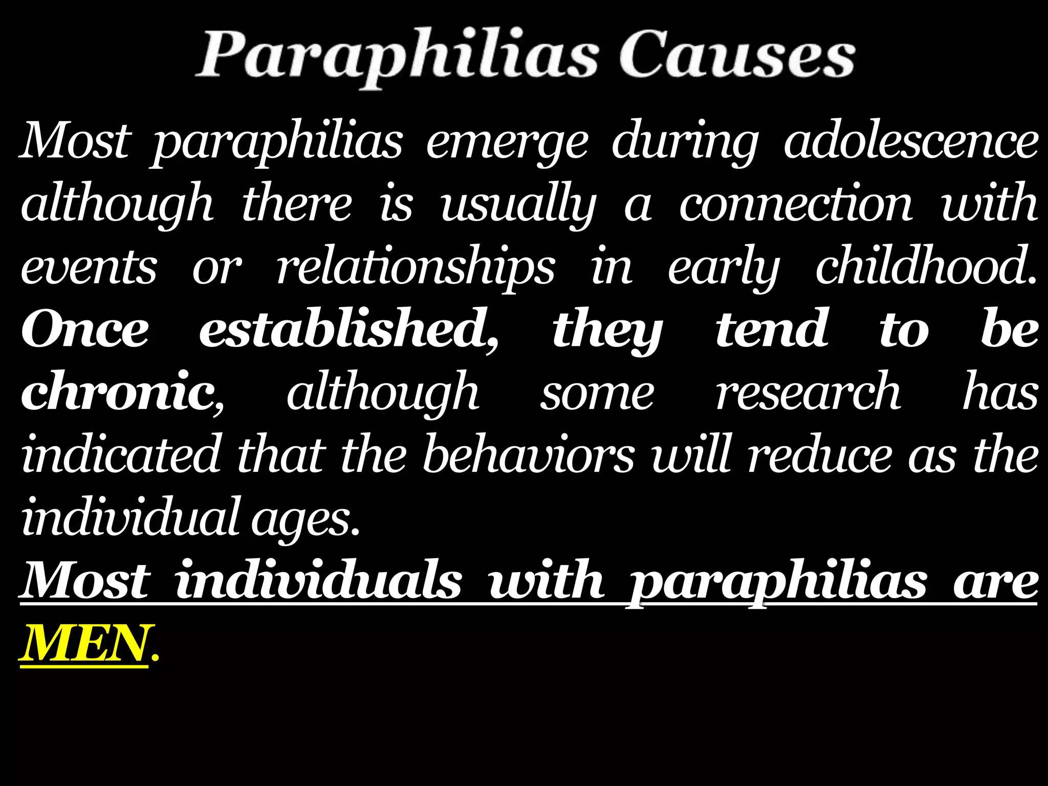 Paraphilias | PPTX