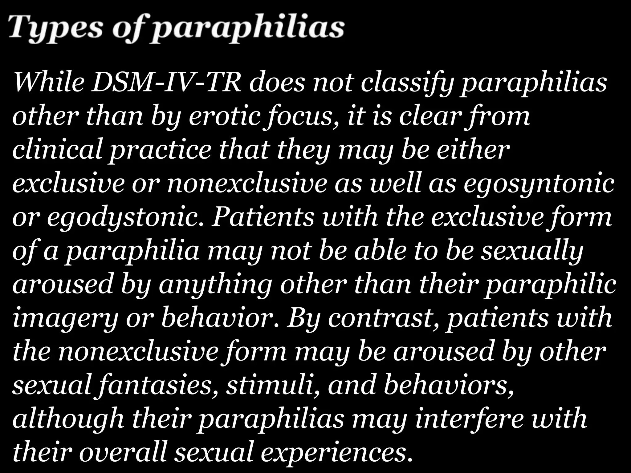 Paraphilias | PPTX