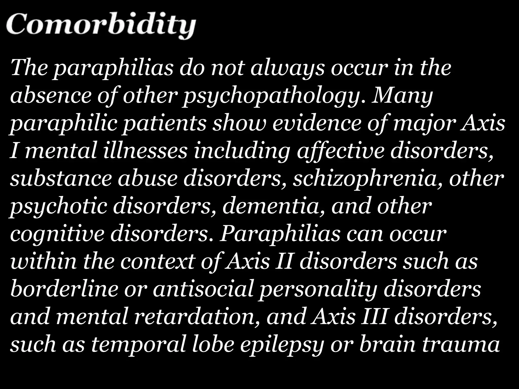 Paraphilias | PPTX