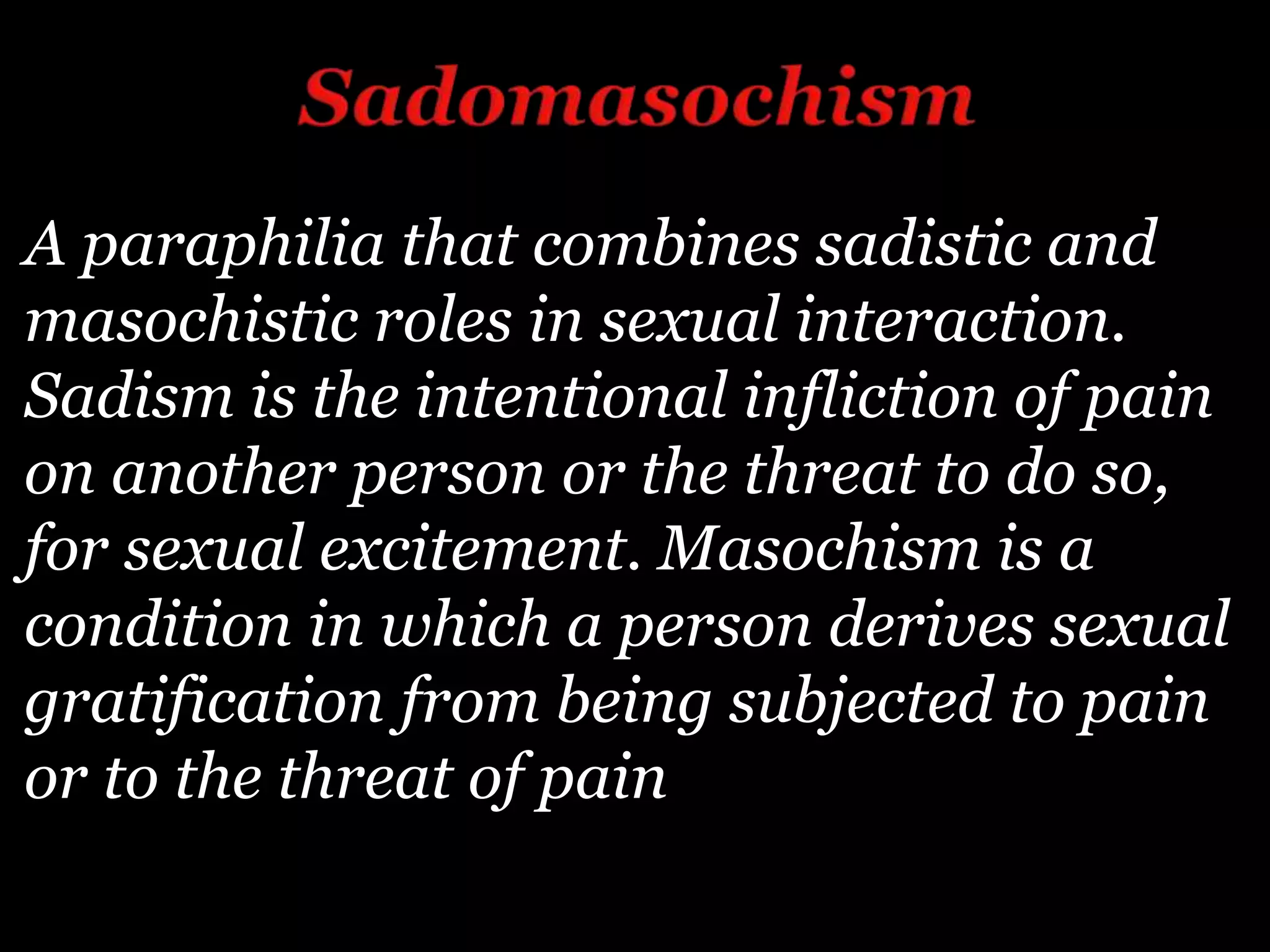 Paraphilias | PPTX