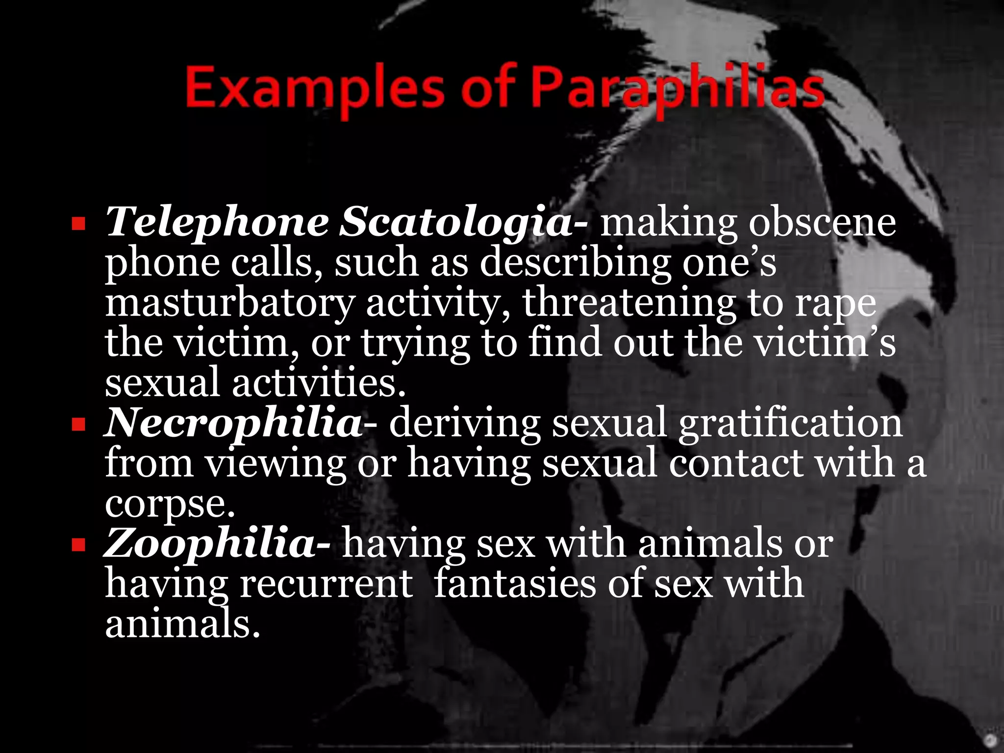 Paraphilias | PPTX