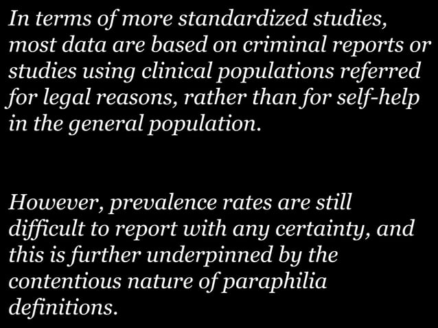 Paraphilias | PPTX | Sexual Conditions | Sexual Health