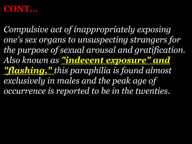Paraphilias | PPTX | Sexual Conditions | Sexual Health