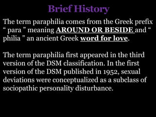 Paraphilias | PPTX
