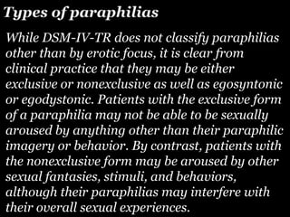 Paraphilia Types