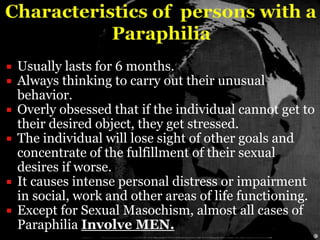 Examples Of Paraphilias