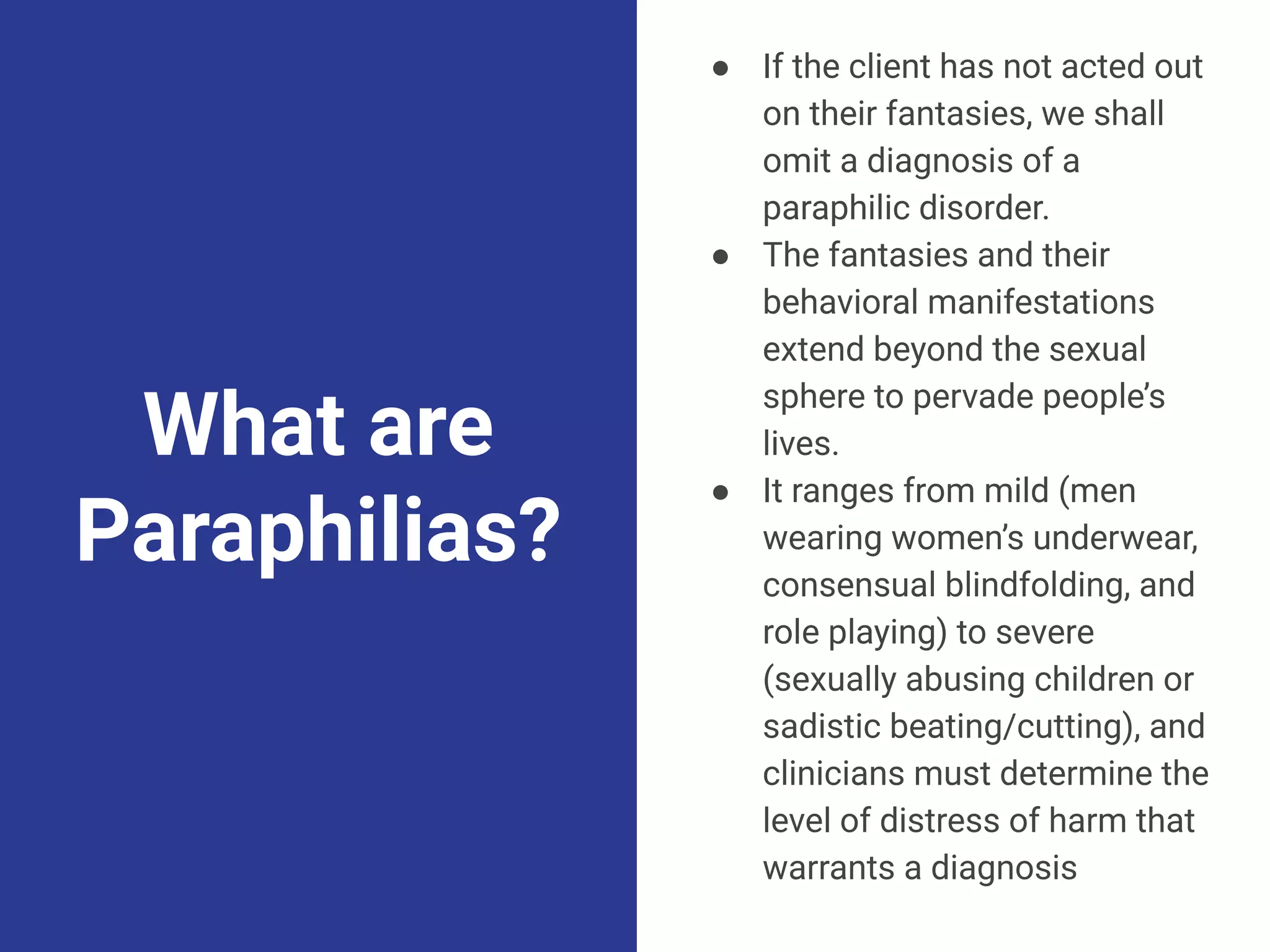 Paraphilias | PDF