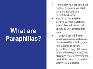 Paraphilias | PDF