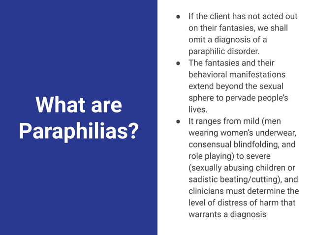 Paraphilias | PDF
