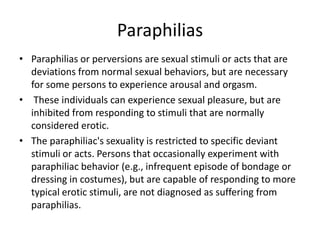 Paraphilias
