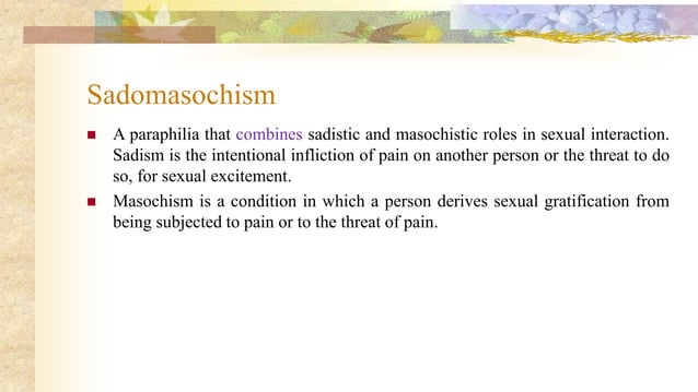 Paraphilic disorder | PPTX