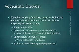 PARAPHILIC DISORDER By khadija BS psych | PPTX