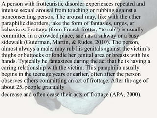 Paraphilic disorders | PPTX