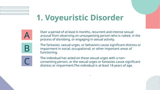 Paraphilic Disorder in clinical psychology | PPTX