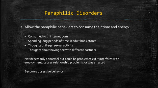Tim Redmond: Bb LectureParaphillas and paraphillic disorders | PPT