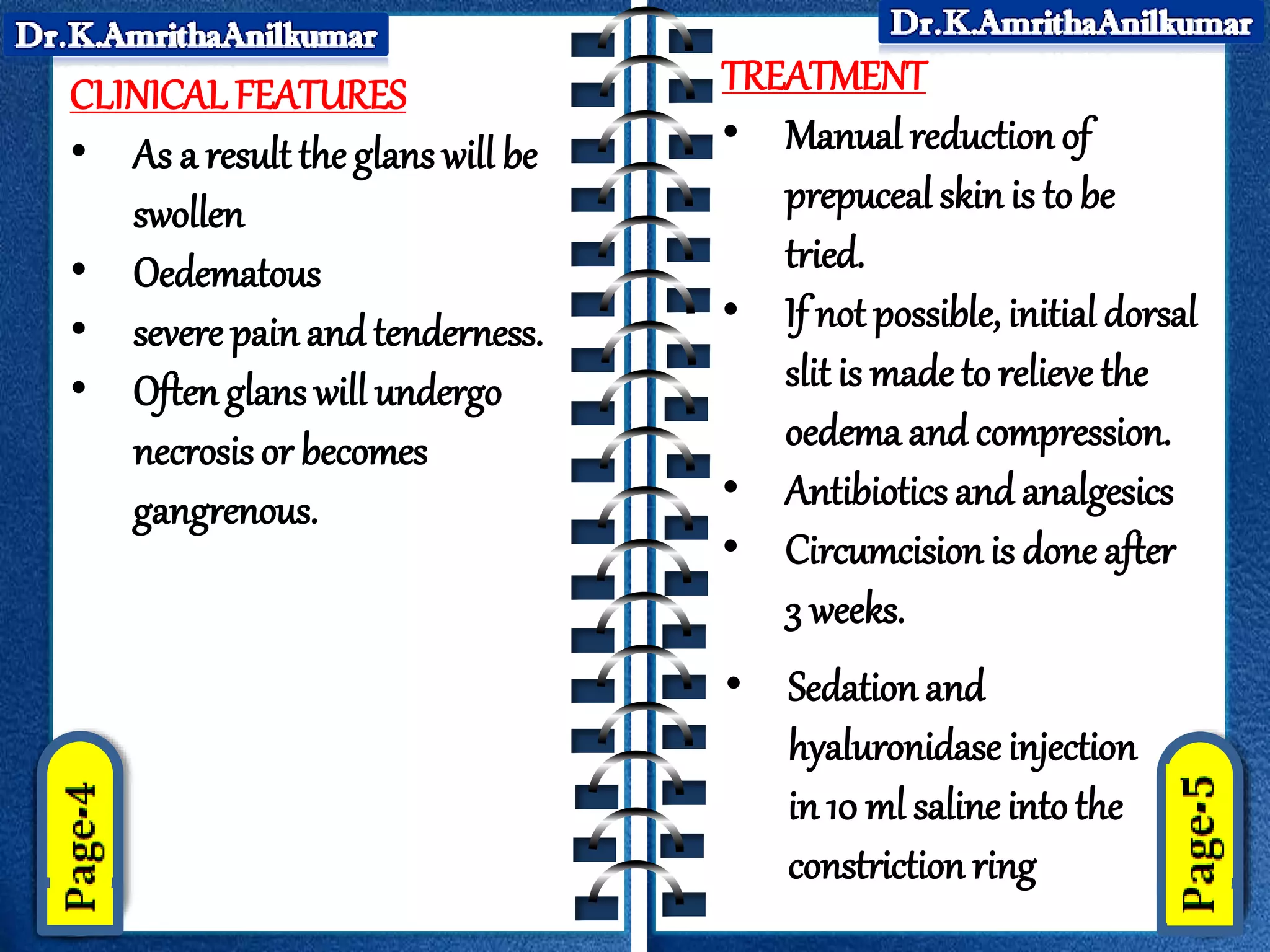 Paraphimosis by Dr.K.AmrithaAnilkumar | PPTX