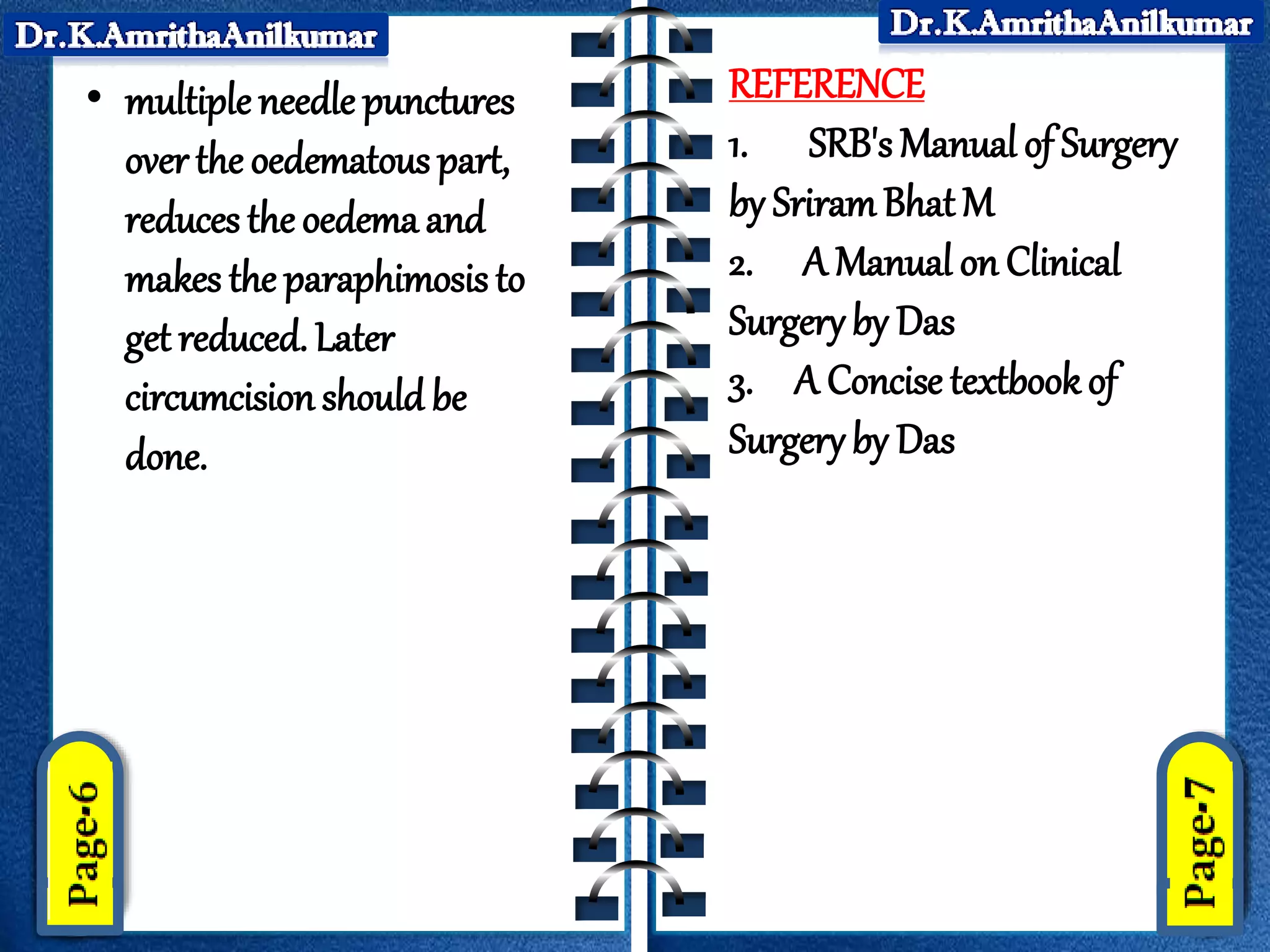 Paraphimosis by Dr.K.AmrithaAnilkumar | PPTX