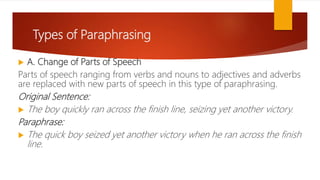 Paraphrase | PPT