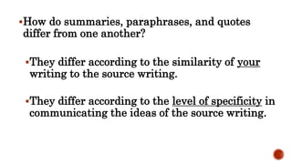 paraphrasing technique in English 9 .ppt