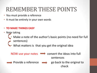 Paraphrase summarize | PPTX