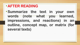 Paraphrase and Reading Strategies.pptxParaphrase and Reading Strategies ...
