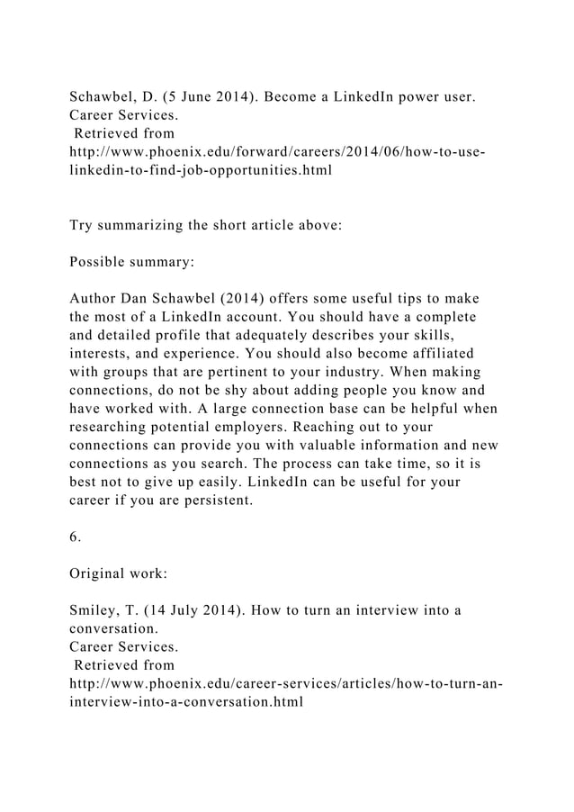 Paraphrase and Summary PracticeA paraphrase represents a restate.docx