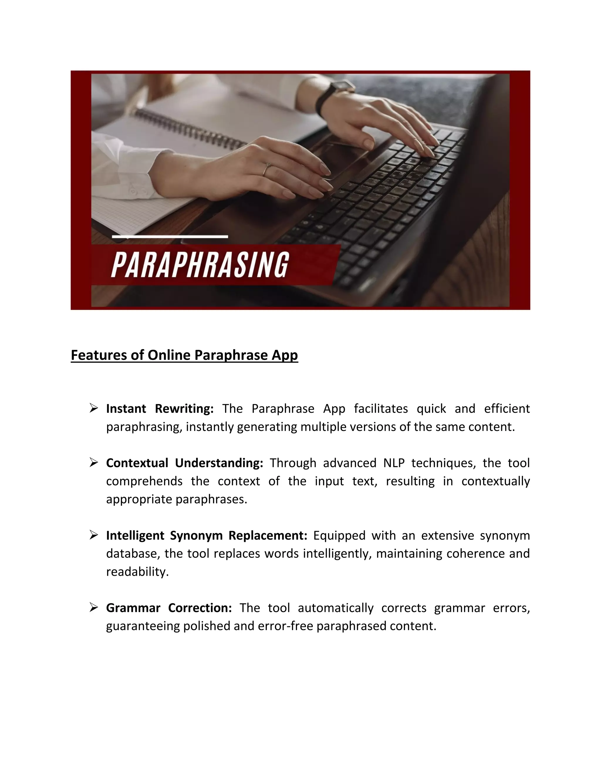 Paraphrase App - The Best Free Online Paraphrasing Tool for Content Writing.pdf
