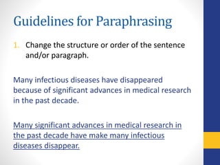 Paraphrase | PPTX