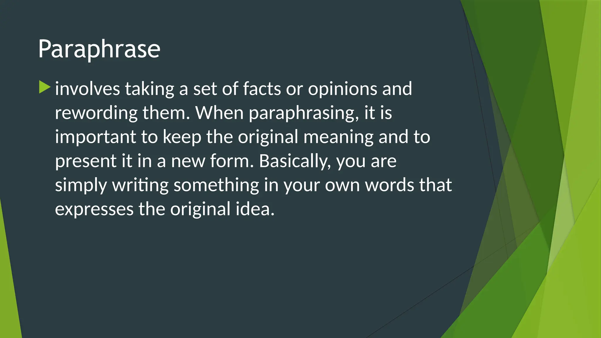 Paraphrasing In Academic Writing PPT.pptx