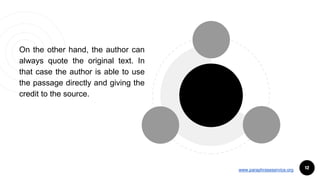 Tips on Paraphrasing | PPTX